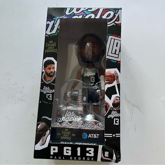 LA Clippers | Other | New Paul George Pg 3 Bobblehead Figure City ...